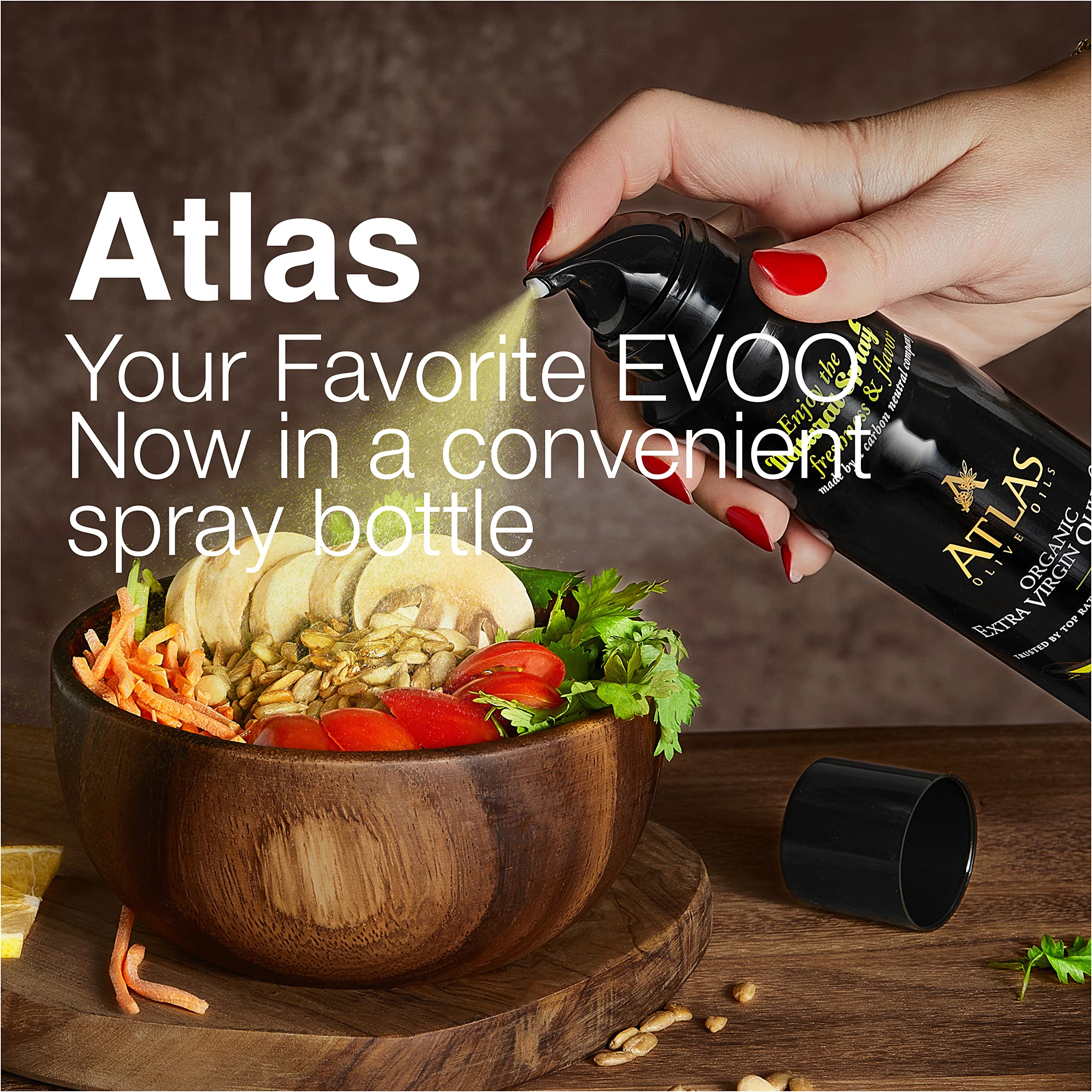 Mua Olive Oil Spray by Atlas, Dual Function Olive Oil Cooking Spray and ...