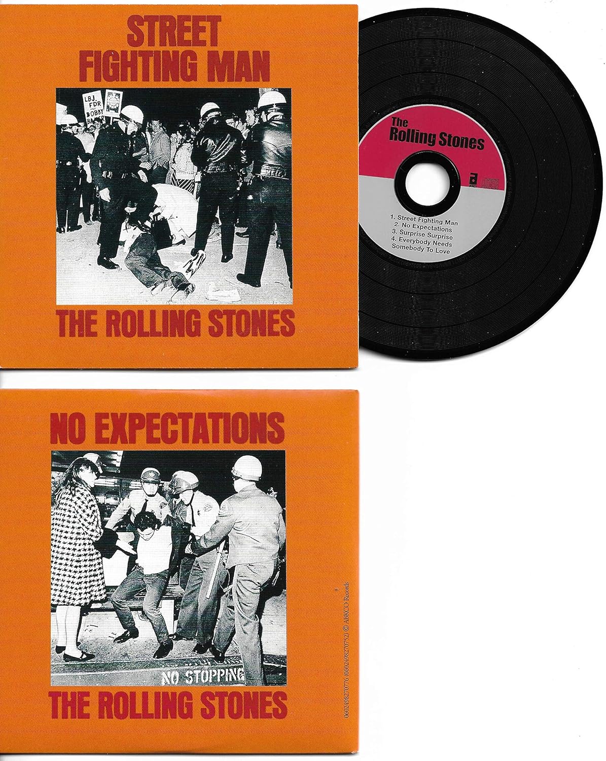 Street Fighting Man EP 4-track CARD SLEEVE 1 No expectations 3 ...