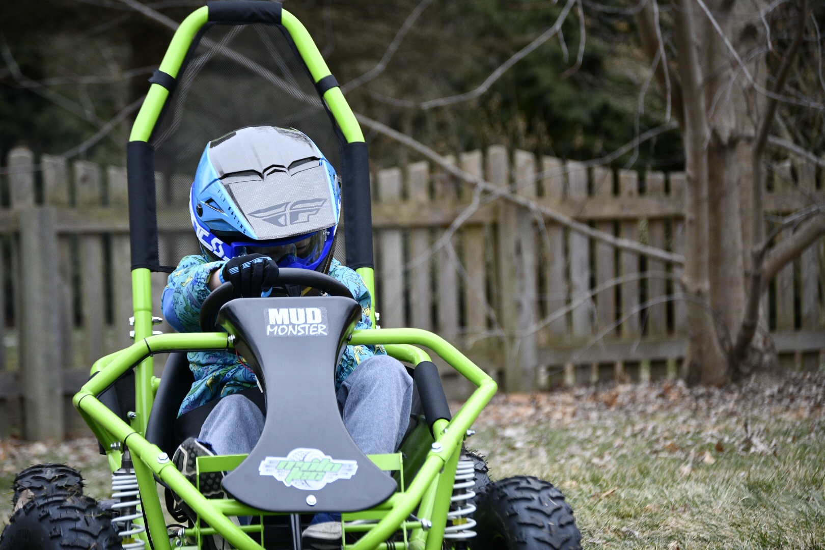 $39/mo - Finance MotoTec Mud Monster 98cc Go Kart Full Suspension Green ...