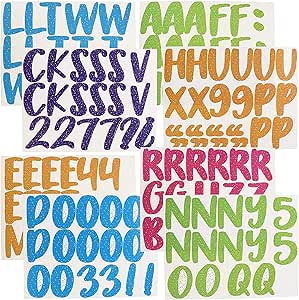 Amazon.com : Bulletin Board Alphabet Letters and Numbers Cutouts (146 ...