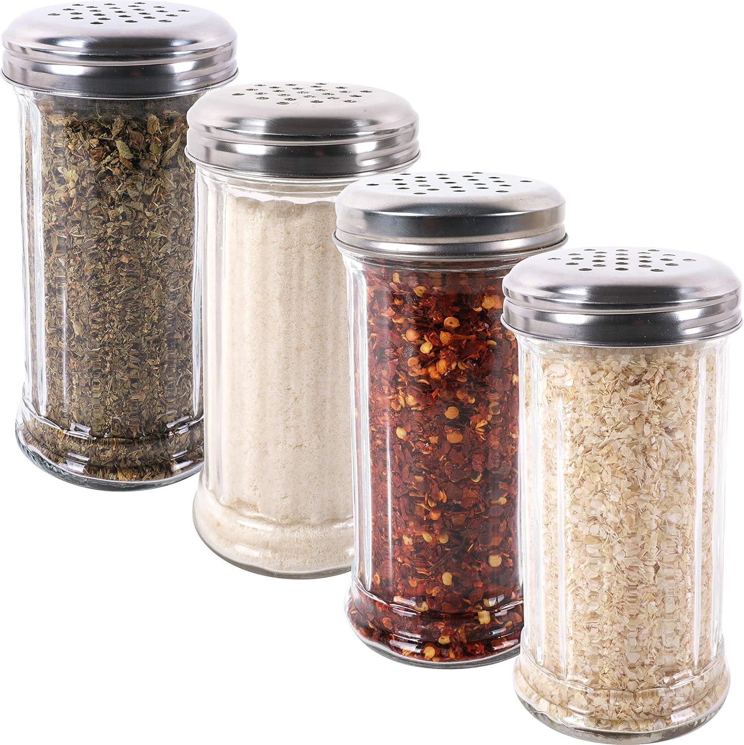 Amazon.com: Mr. Kitchen's (Set of 2) 12 Oz Red Pepper Shaker or Grated ...