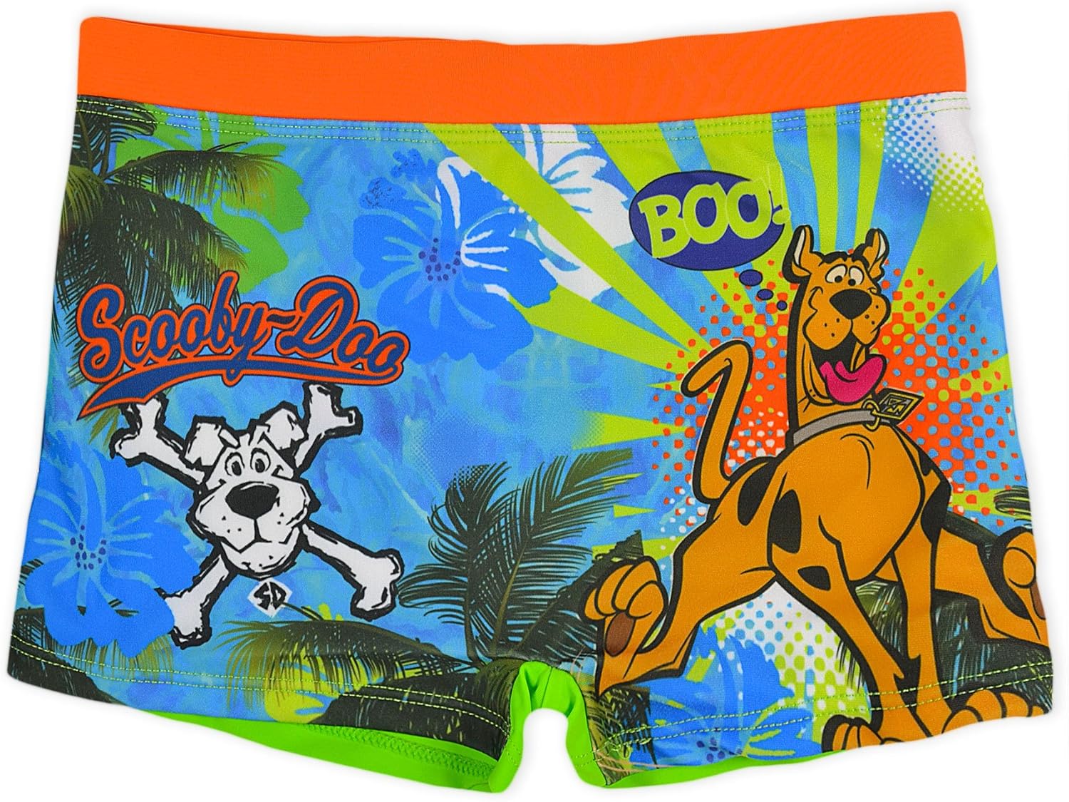 Scooby Doo Boys Swimming Trunks Kids Swimwear Swim Shorts Green: Amazon ...