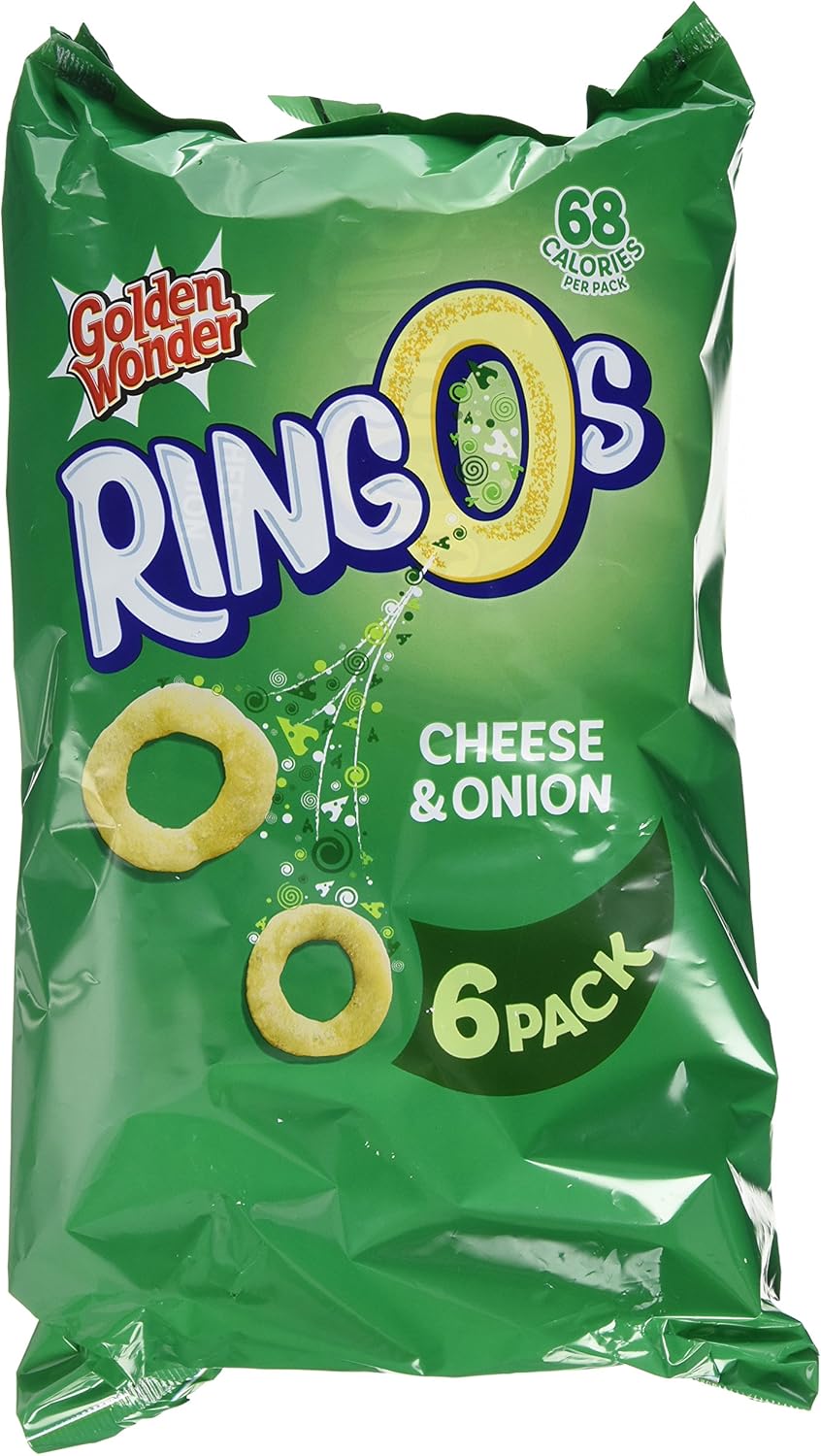 Golden Wonder Cheese and Onion Ringos, 6 x 14g: Amazon.co.uk: Prime Pantry