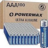 Amazon.com: Powermax 100-Count Double AA Batteries, Ultra Long Lasting ...