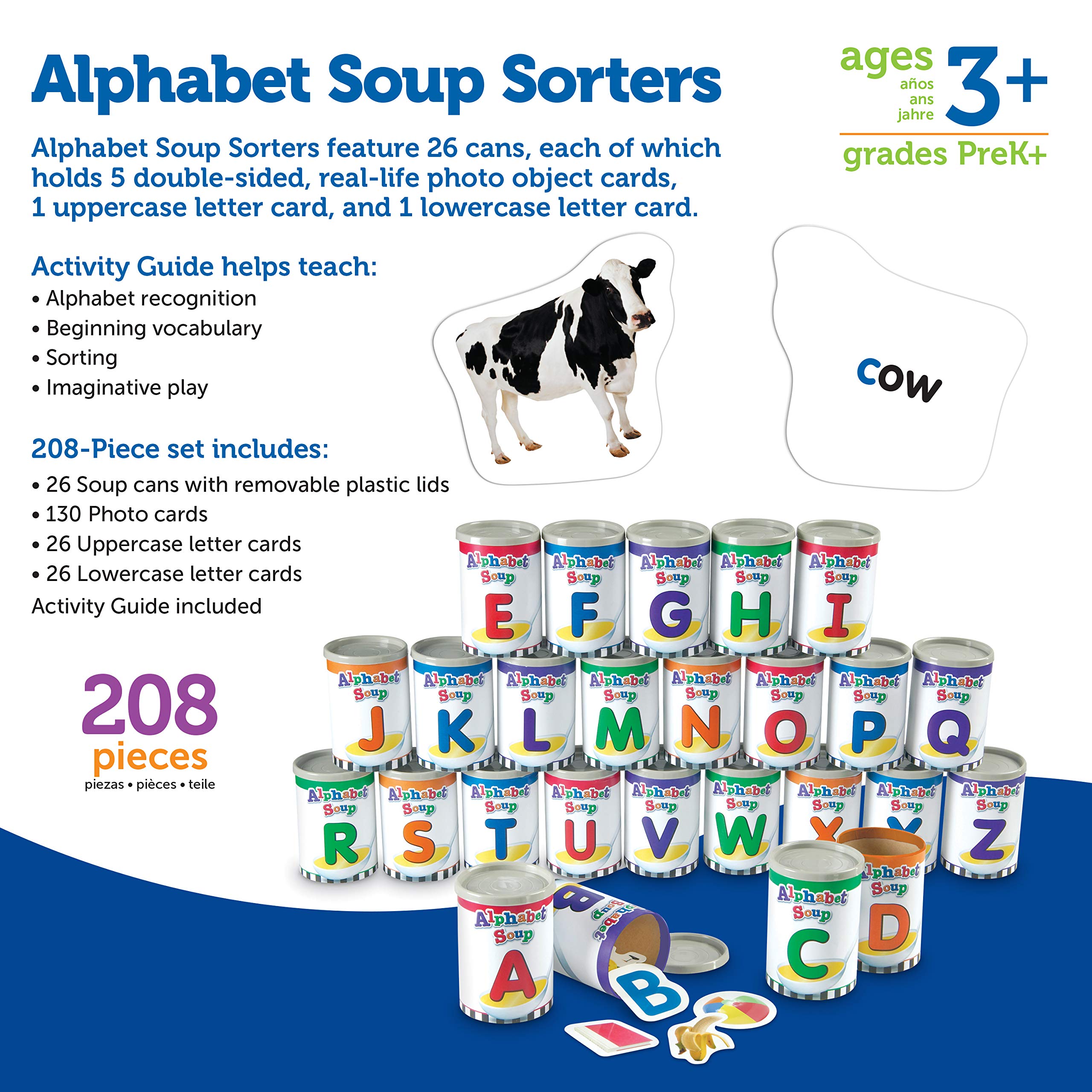 Mua Learning Resources Alphabet Soup Sorters - 208 Pieces, Ages 3 ...