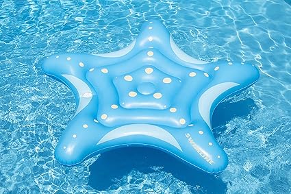 Amazon.com: Swimline Starfish Float Pool Inflatable Ride-On, Blue: Toys ...