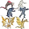 TwCare Exclusive Set of 6 Godzilla vs Kong Toys Movable Joint Action Figures, King of The ...