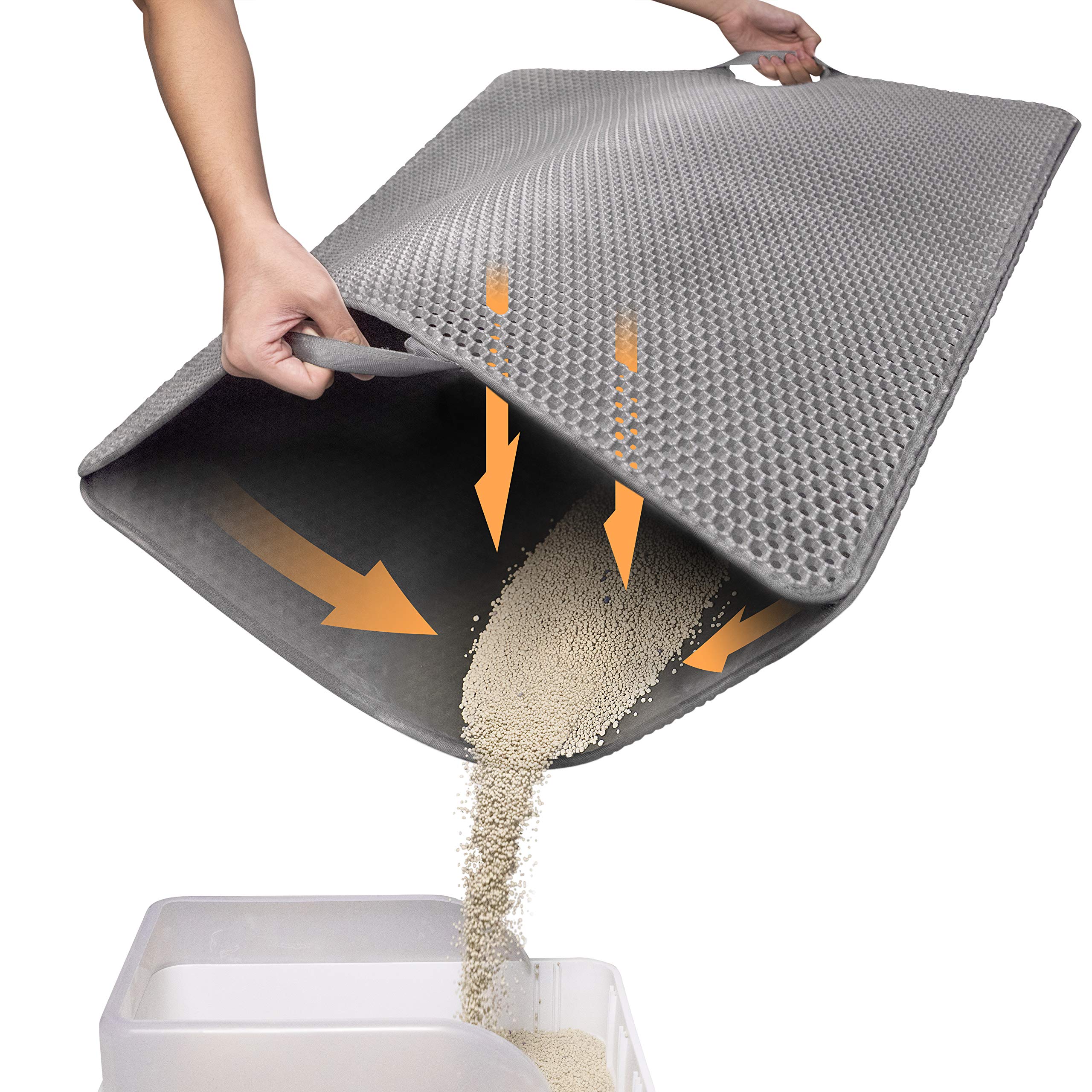 Polarduck Conlun Cat Litter Mat-30"X24" Jumbo Litter Trapping Mat EVA ...