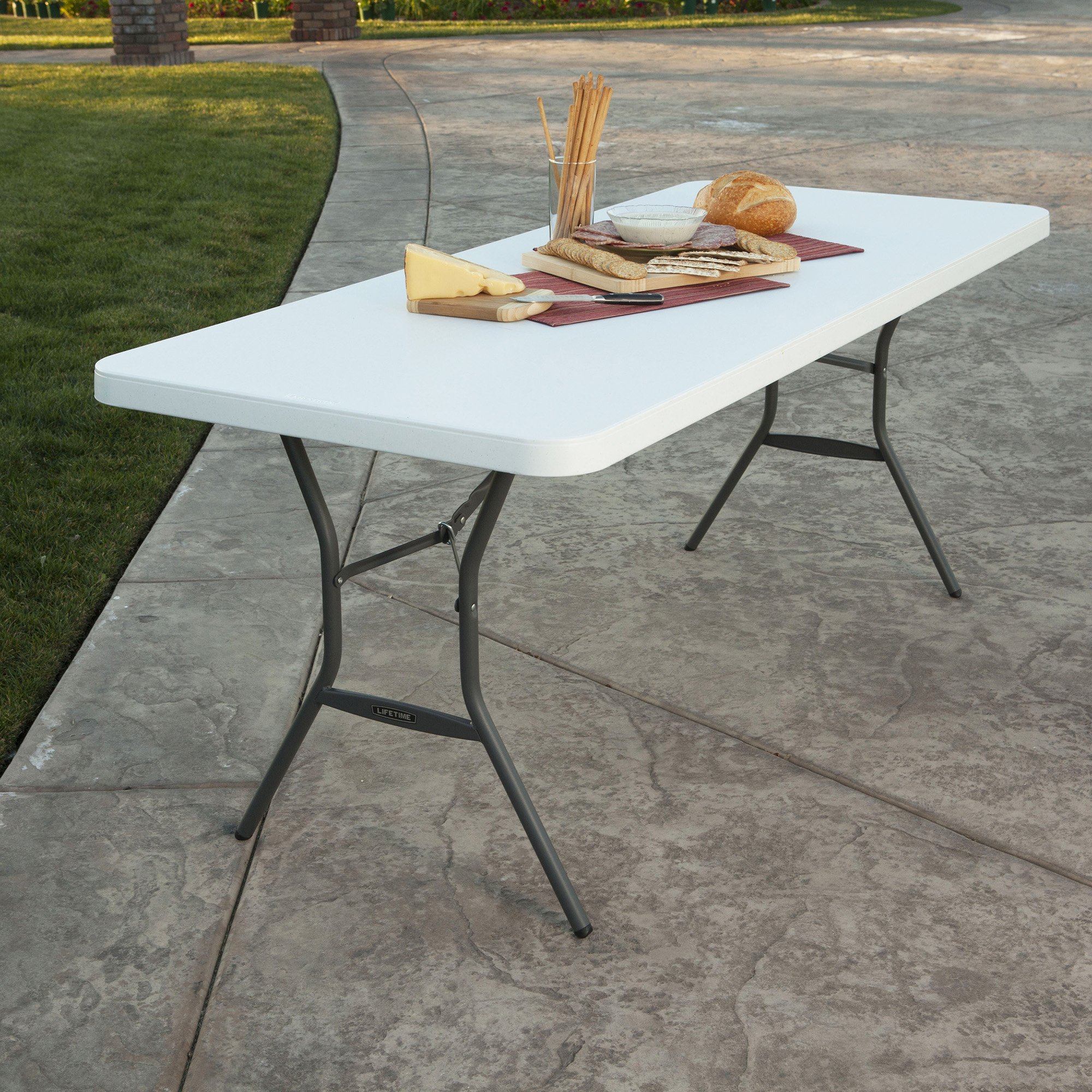 Lifetime 25011 Fold in Half Light Commercial Table