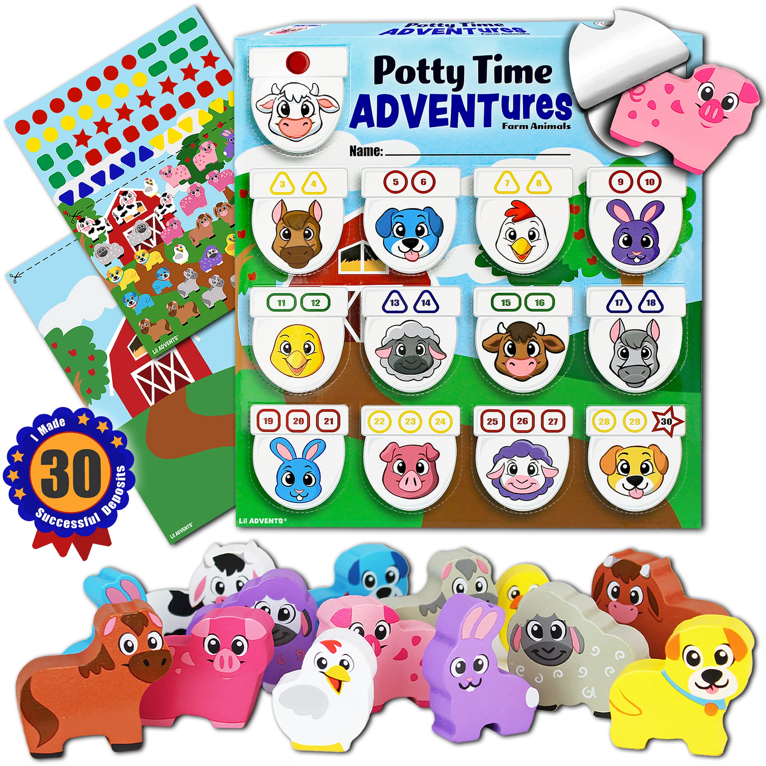Mua Potty Time Adventures Potty Training Chart by Lil ADVENTS - Farm ...