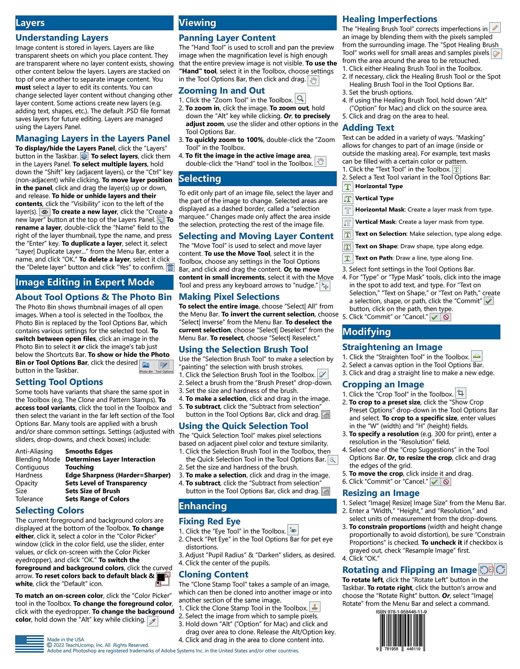 Mua Adobe Photoshop Elements 2023 Introduction Quick Reference Training ...