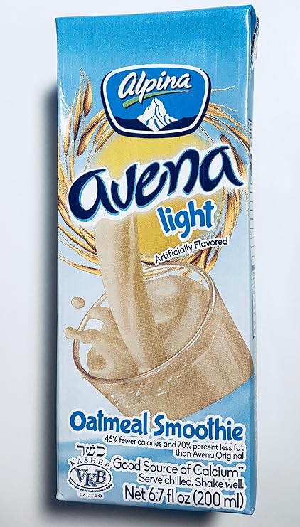 Amazon.com : Alpina Avena Light Oatmeal Smoothie, 6.7 Oz (200 ml) Pack ...