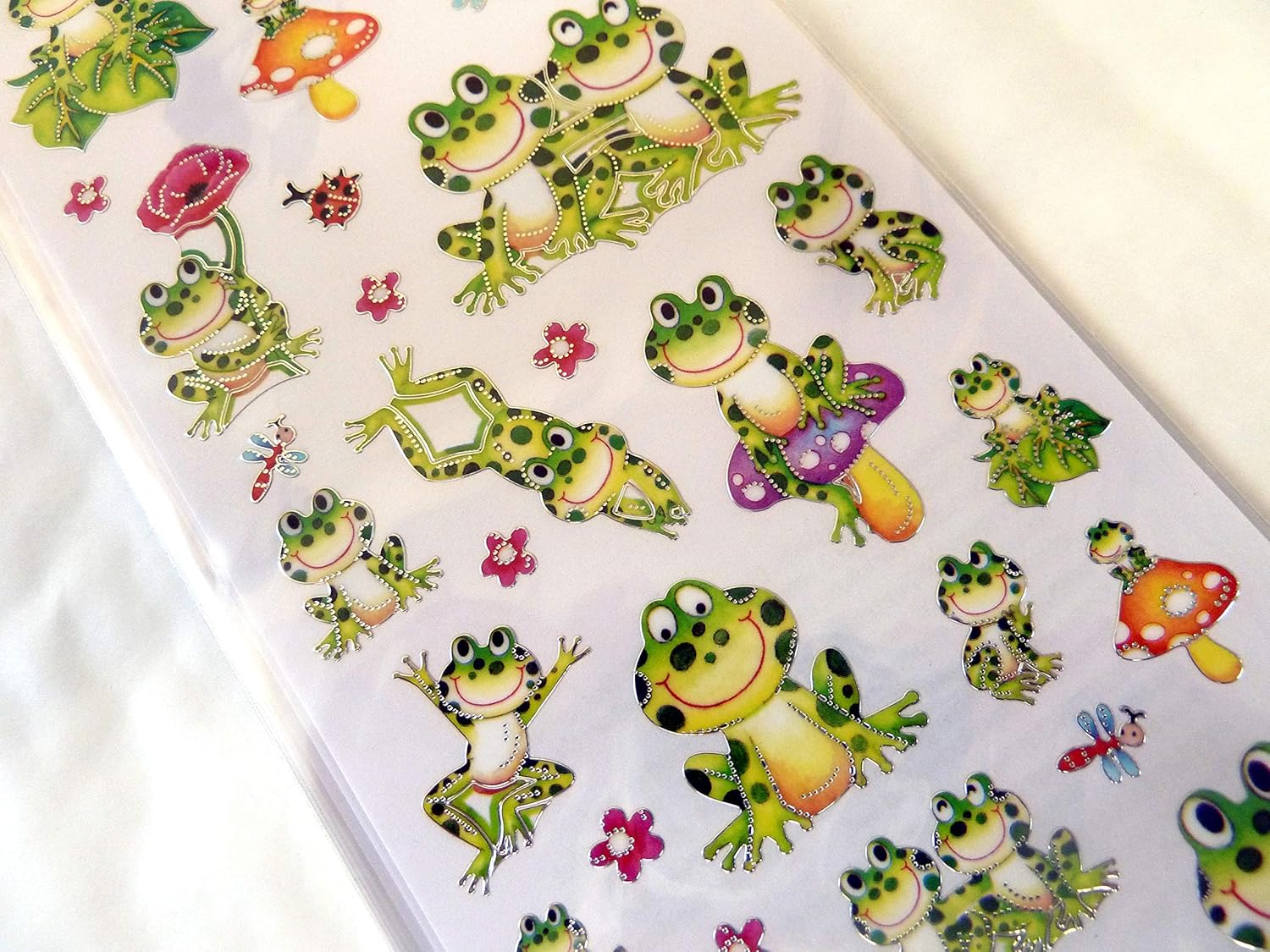 Grenouille Grenouilles Autocollants Enfants Étiquettes Pour Loisirs ...