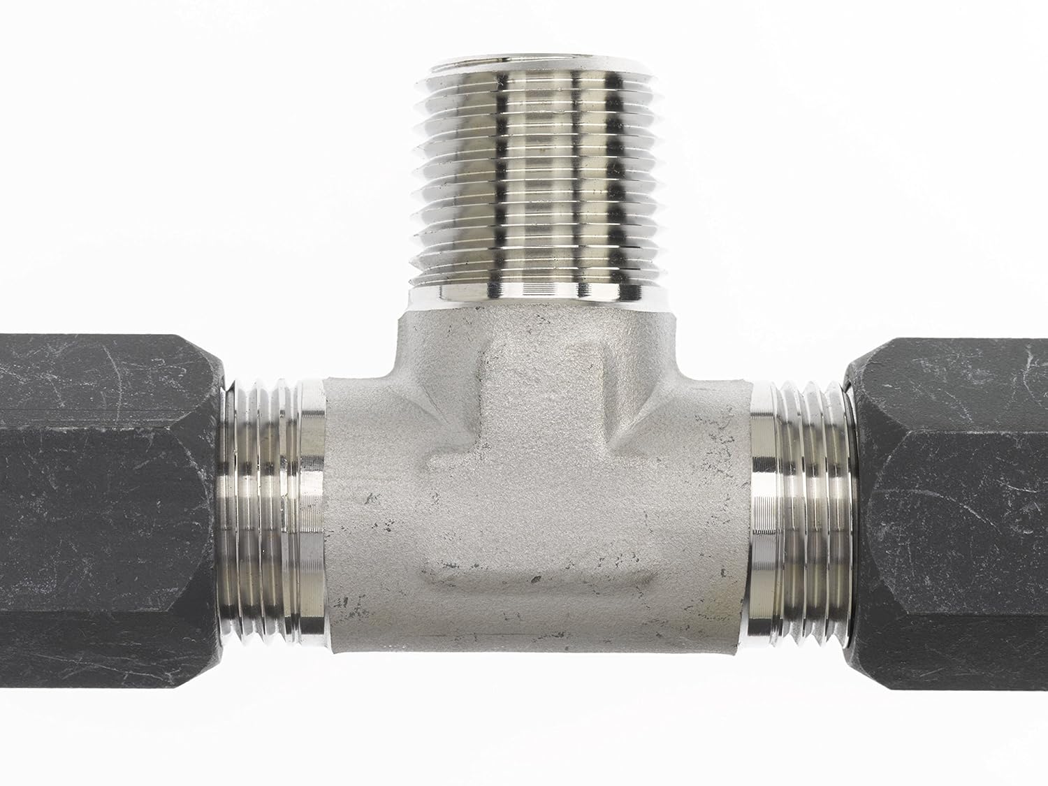 Brennan Industries C2601-06-06-04-FG Forged Steel Tee Flareless Bite ...