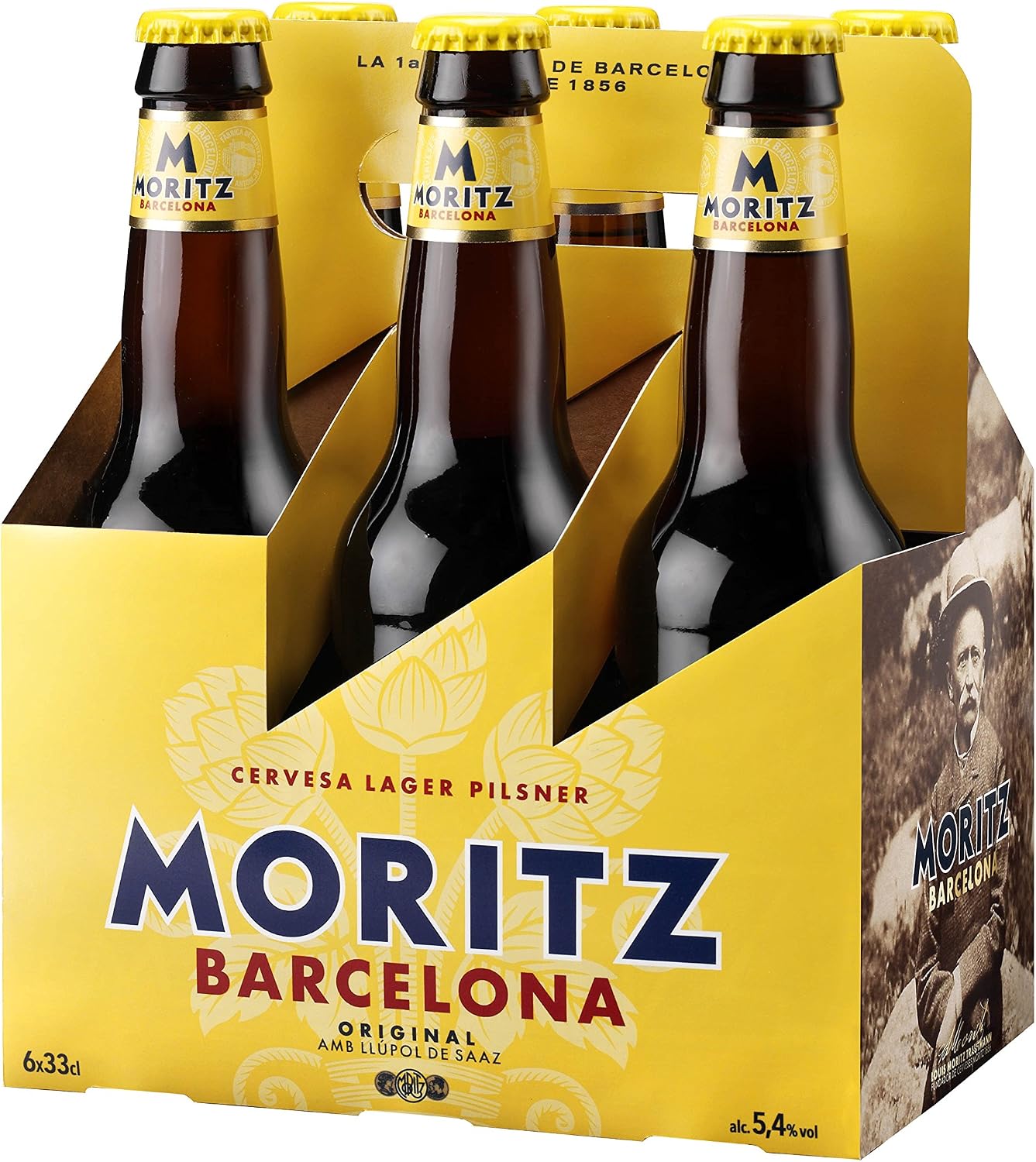 Moritz Cerveza - Paquete de 6 x 330 ml - Total: 1980 ml: Amazon.es ...