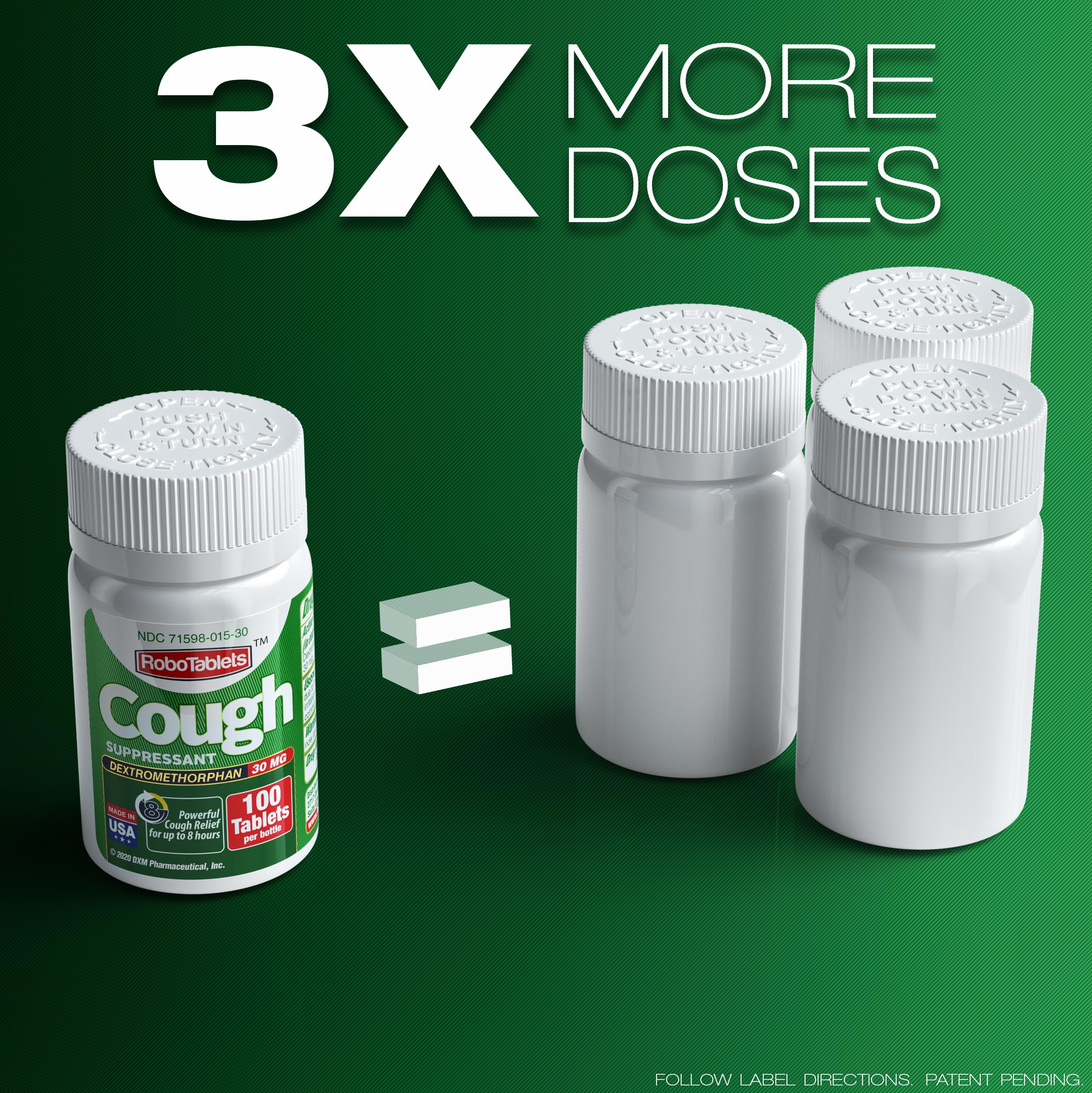 Mua RoboTablets Cough Suppressant, Dextromethorphan 30mg, 100 Doses ...