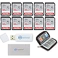 Amazon.com: SanDisk 32GB Ultra SD Memory Card (10 Pack) SDHC UHS-I Card 120MB/s Class 10 ...