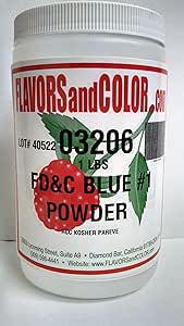 Amazon.com: FD&C Blue #1 Powder 454 Grams : Beauty & Personal Care