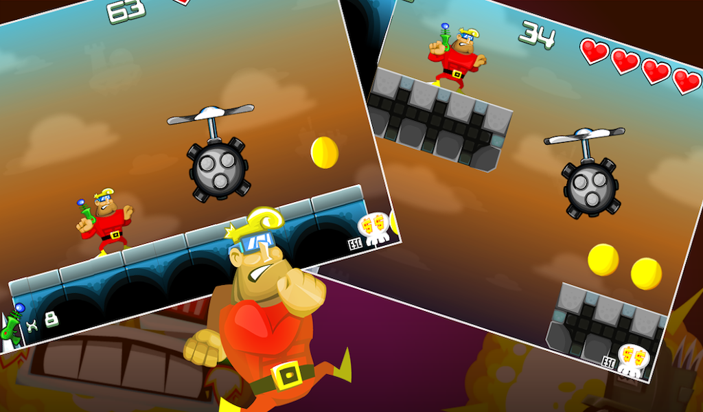 Johnny Action Upgrade:Superhero Free Jump And Run:Amazon.co.uk:Appstore ...