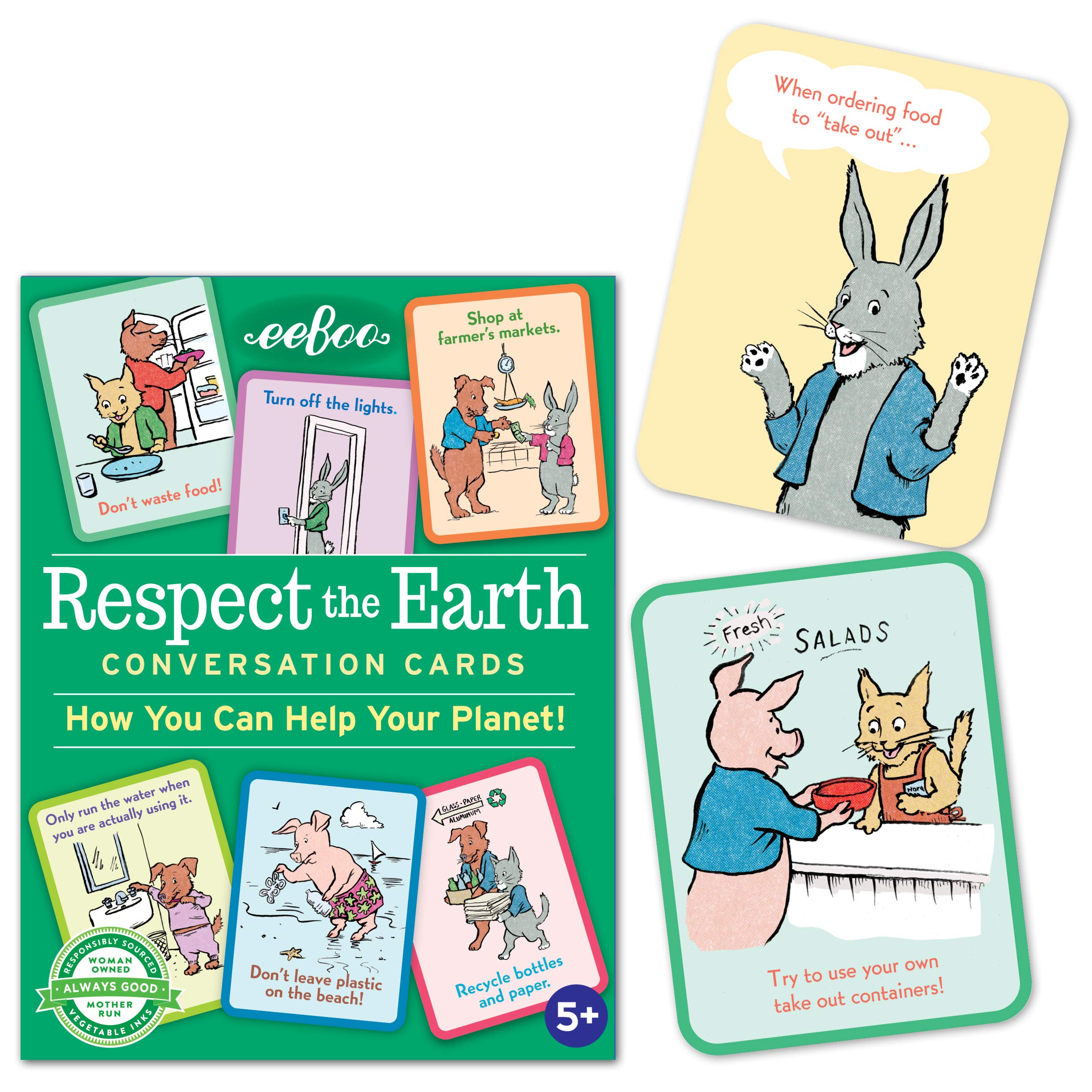 Mua eeBoo: Respect The Earth Conversation and Educational Flash Cards ...