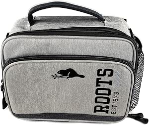 Roots - Deluxe Insulated Lunch Box Bag 5 Piece Set (Grey): Amazon.ca ...
