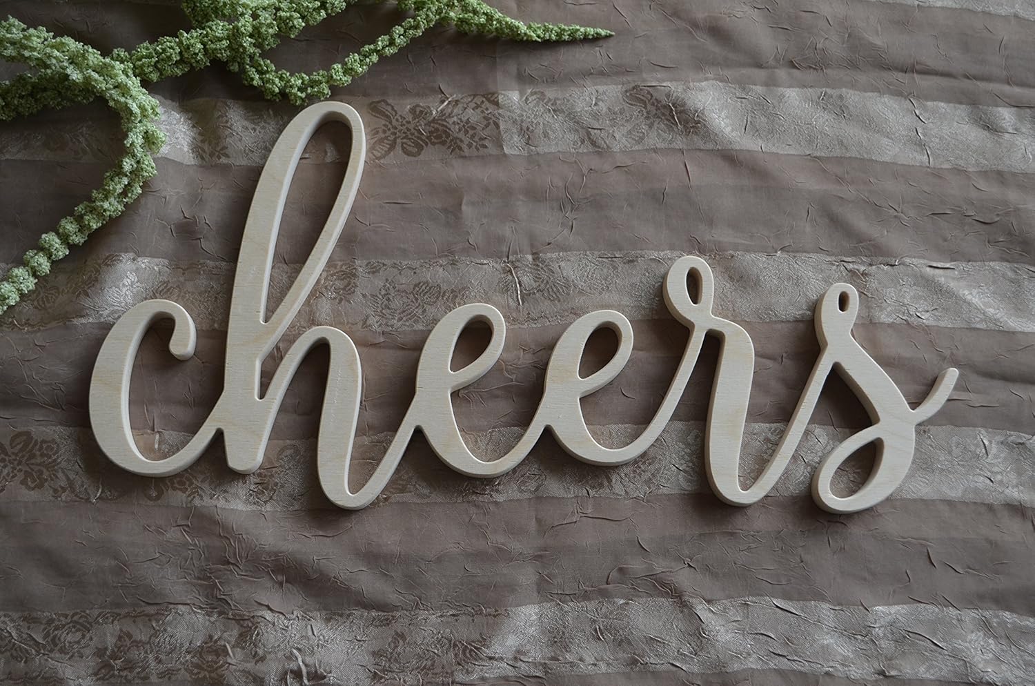 Amazon.com: Handmade Wood CHEERS Sign, Script CHEERS sign, Handcrafted ...