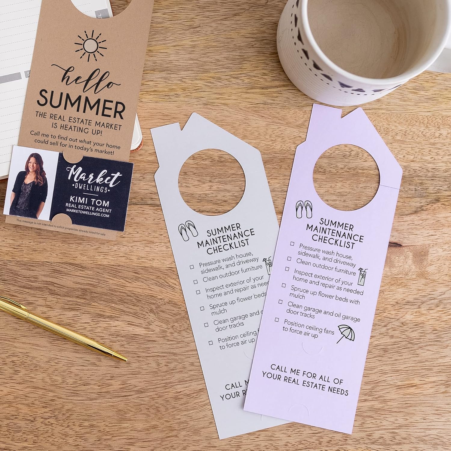 Amazon Hello Summer Real Estate Maintenance Checklist Double Sided Door Hanger 33 