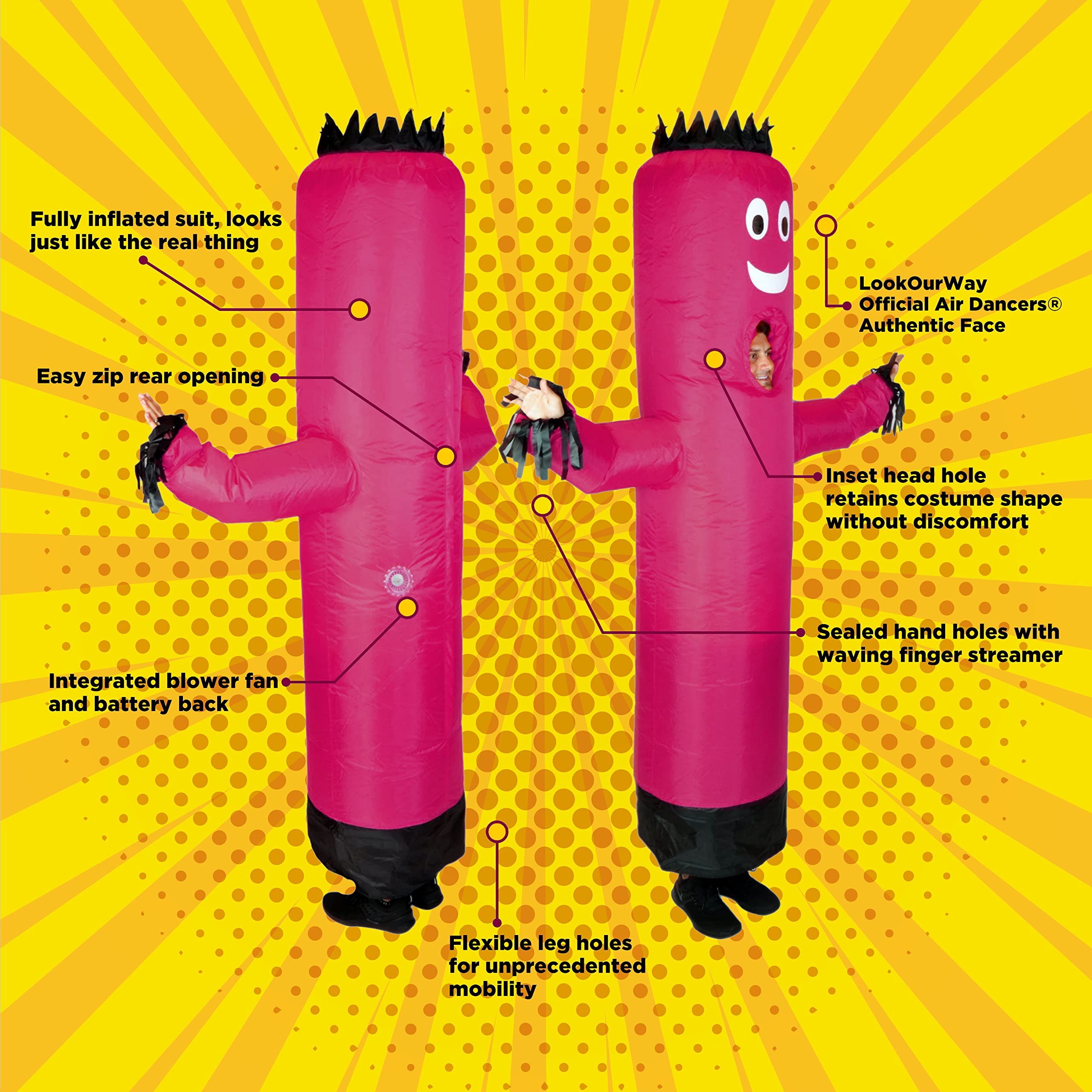 Mua LookOurWay Air Dancers Inflatable Tube Man Costume - Wacky Waving ...
