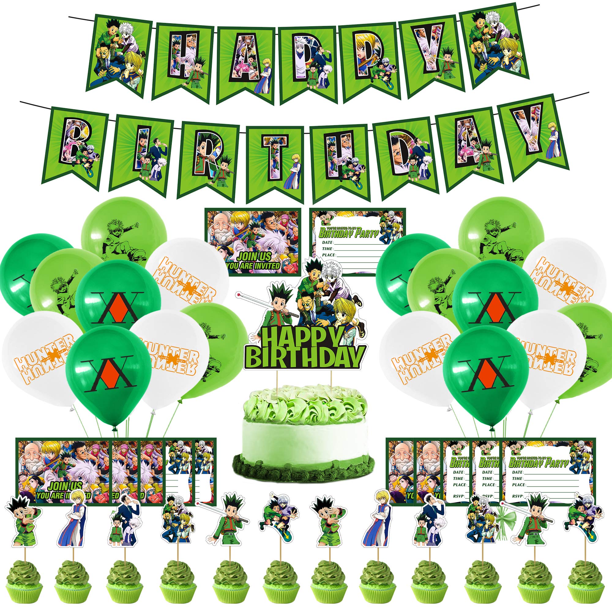 Threemao Hunter X Hunter Party Supplies Hunter X Hunter Birthday | Desertcart Bahamas