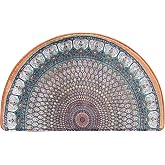 Amazon.com: NEWBILITI Mandala Half Circle Doormat Boho BathMat Semi ...