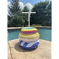 Amazon.com: Pool Inner Tube Stacker Pool Storage Pool Raft Holder ...