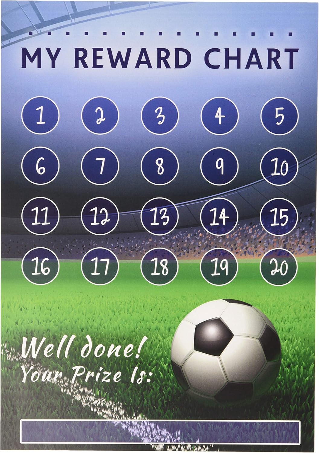 School Stickers A4 Football Collection Reward Chart & Stickers Bumper ...