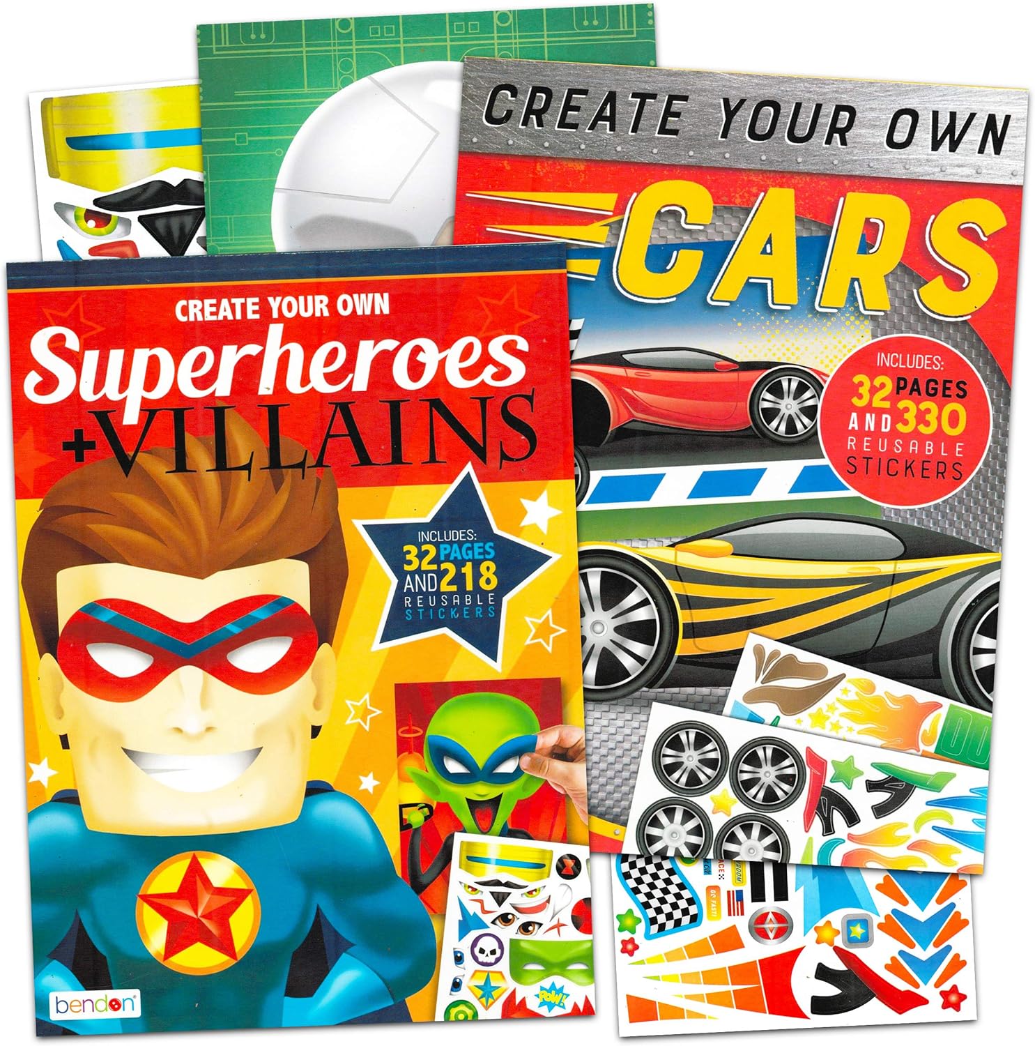 Amazon.com: Make a Face Sticker Books for Boys Girls Kids Toddlers ...