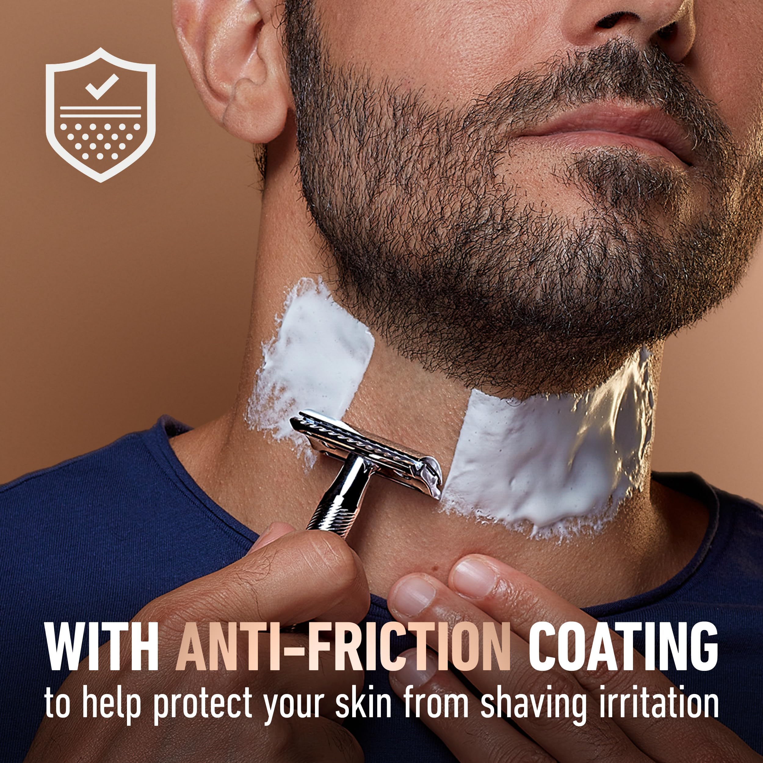 Mua Safety Razor with Chrome Plated Handle and 5 Platinum Coated Double ...