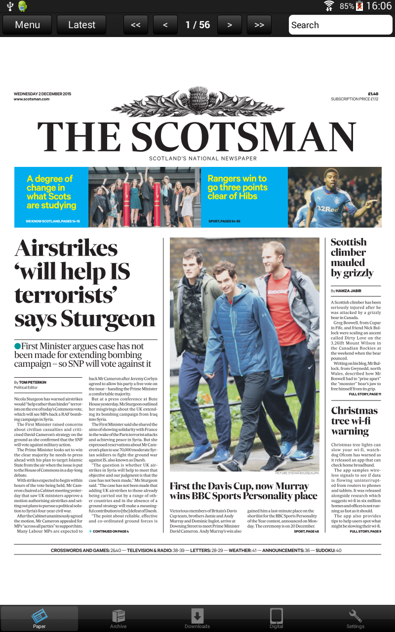 Amazon.com: The Scotsman Newspaper (Kindle Tablet Edition): Appstore ...