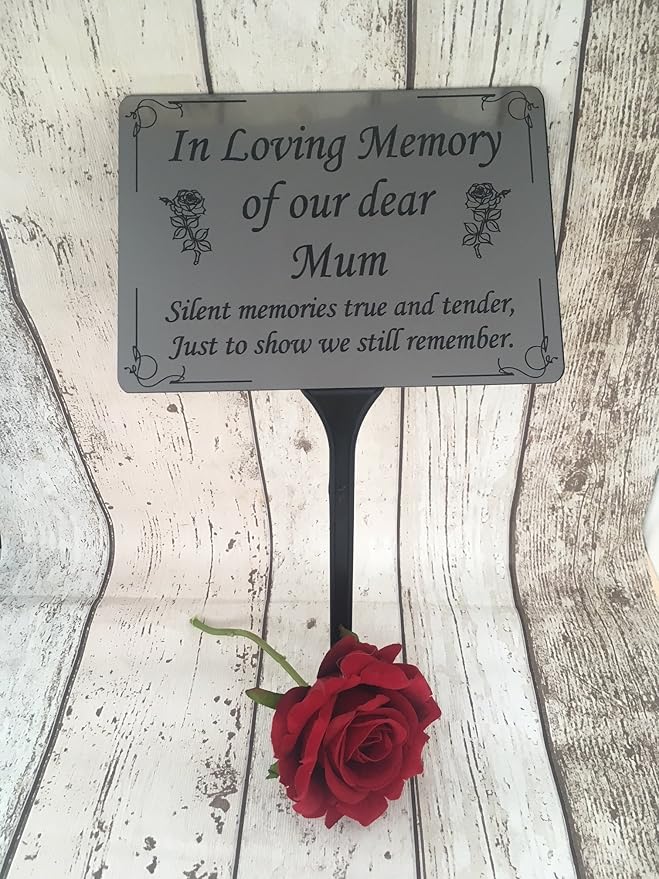 Large Engraved Memorial Stake Grave/Tree Marker Cremation with ...