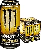 Amazon.com: 16 Pack - Monster Rehab - Tea + Lemonade + Energy - 15.5oz ...