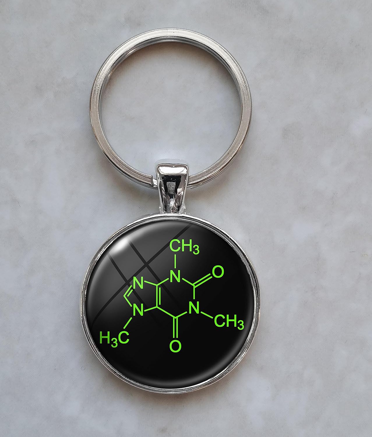 Amazon.com: Caffeine Molecule Chemistry Keychain: Handmade