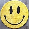 Amazon.com: Yellow Smiley Face Rug Funny Bath Mat Cute Bathroom Decor ...