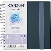 Amazon.com: CANSON Art Book Watercolor Paper Notebook, 8.3x5.8 inches ...