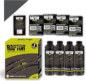 RAPTOR UP5056 Basalt Gray Truck Bed Liner 1US Gallon + 4 Colors Bundle ...