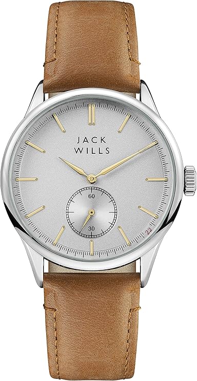 Jack Wills Mens Analogue Classic Quartz Watch with Leather Strap ...