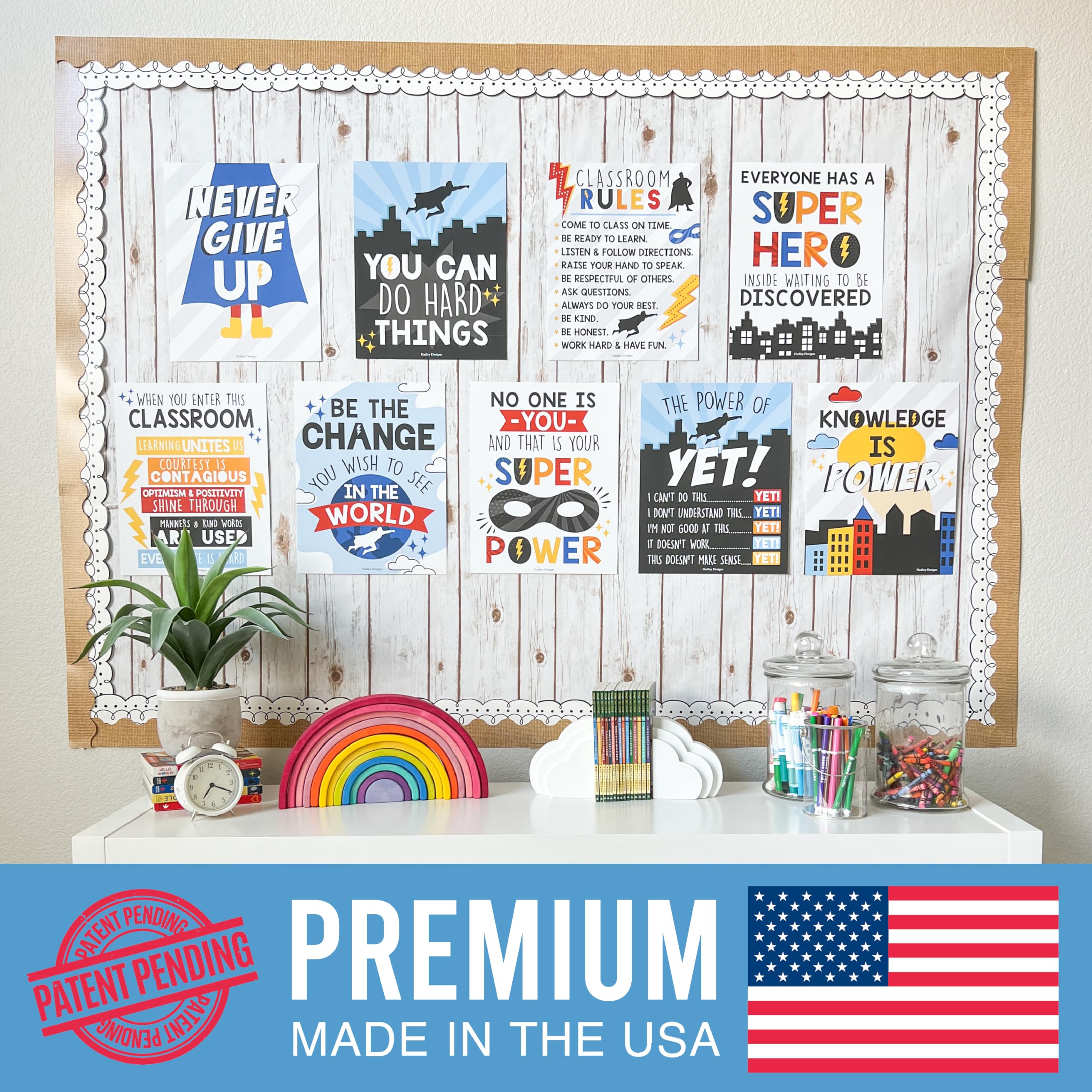 Mua Hadley Designs Motivational Posters for Classroom - 9 Growth ...