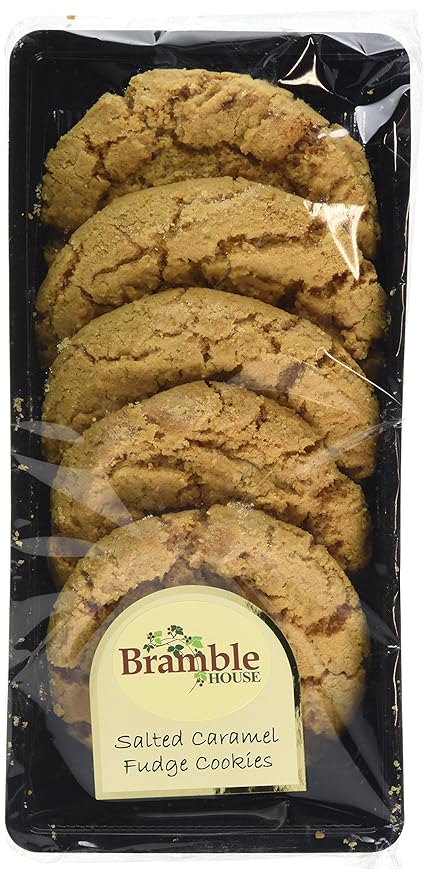 Bramble Foods Bakery Salted Caramel Fudge Giant Cookies 250 g (Pack of ...