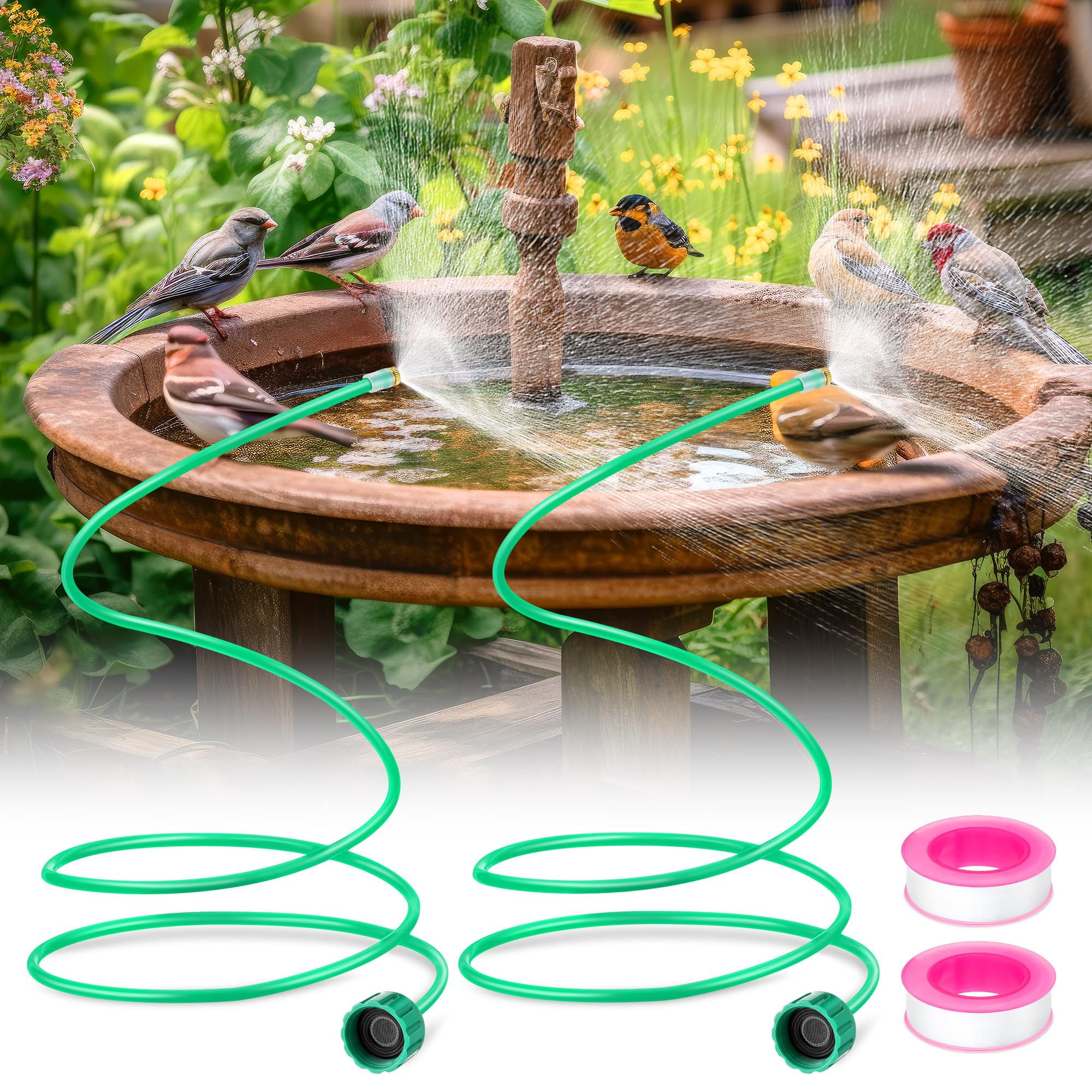 2pack 60 Inch Hummingbird Outdoor Mister with 0.8mm Nozzle, Misters for ...