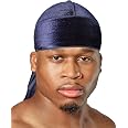 Amazon.com : SHYNE Velvet Durag - Navy Blue | Premium Velvet Durags for ...
