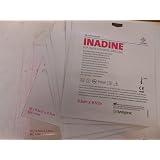 Inadine 9.5cm x 9.5cm x20 Non Adherent Wound Dressings, Pov-Iodine ...