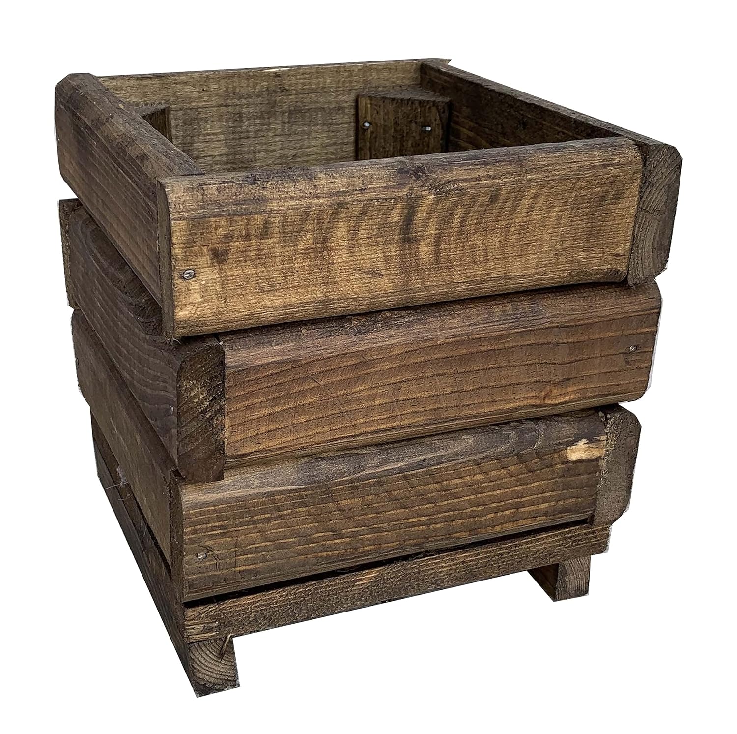 Maceta Madera Resistente Ecologica Cuadrada: Amazon.com.mx: Handmade