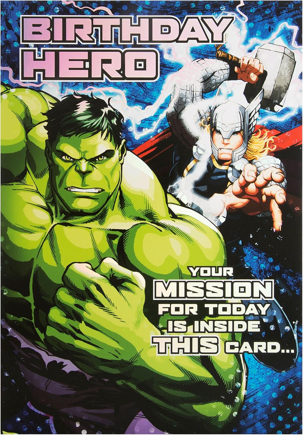 Hallmark Marvel Birthday Card ‘Hero’ – Medium [Old Model] – BigaMart