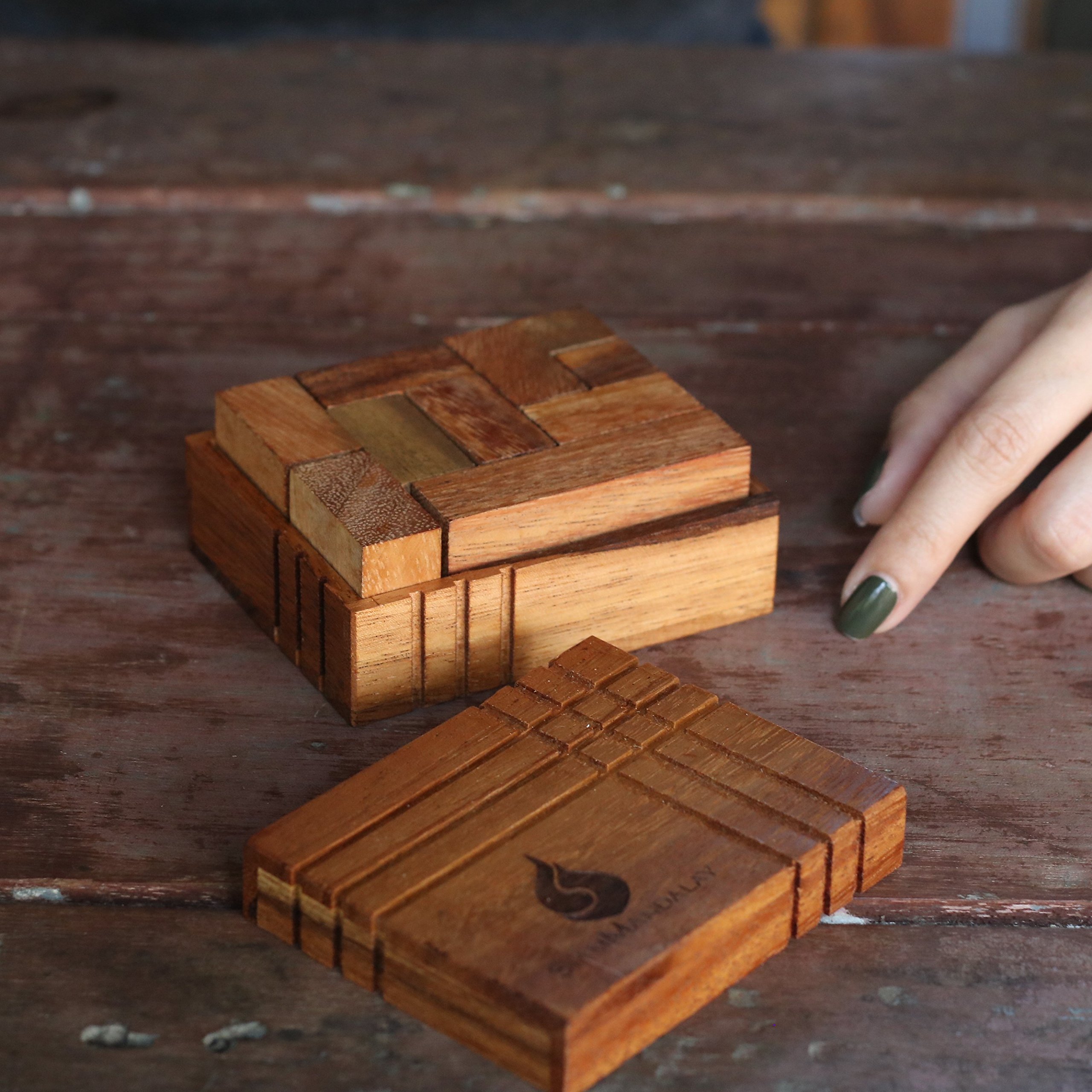 Mua SiamMandalay Challenge Box: Wooden Puzzles for Adults - 3D Brain ...